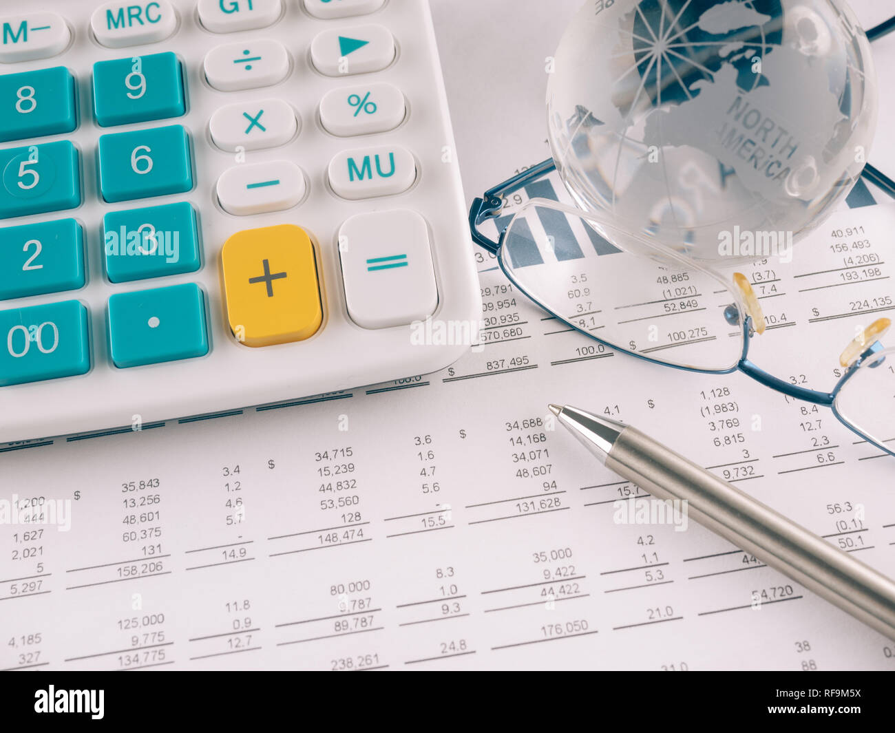 Stock Market Finance Account Report Stock Photo - Alamy