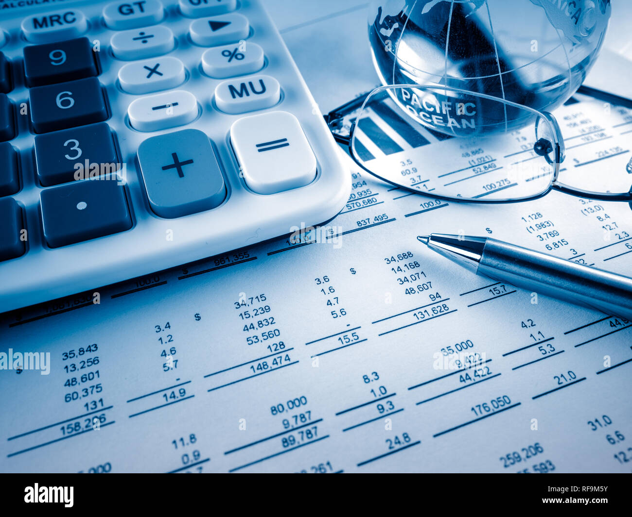 Stock Market Finance Account Report Stock Photo - Alamy
