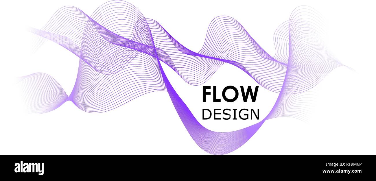 Flow shapes design. Liquid wave background. Abstract 3d flow shape ...
