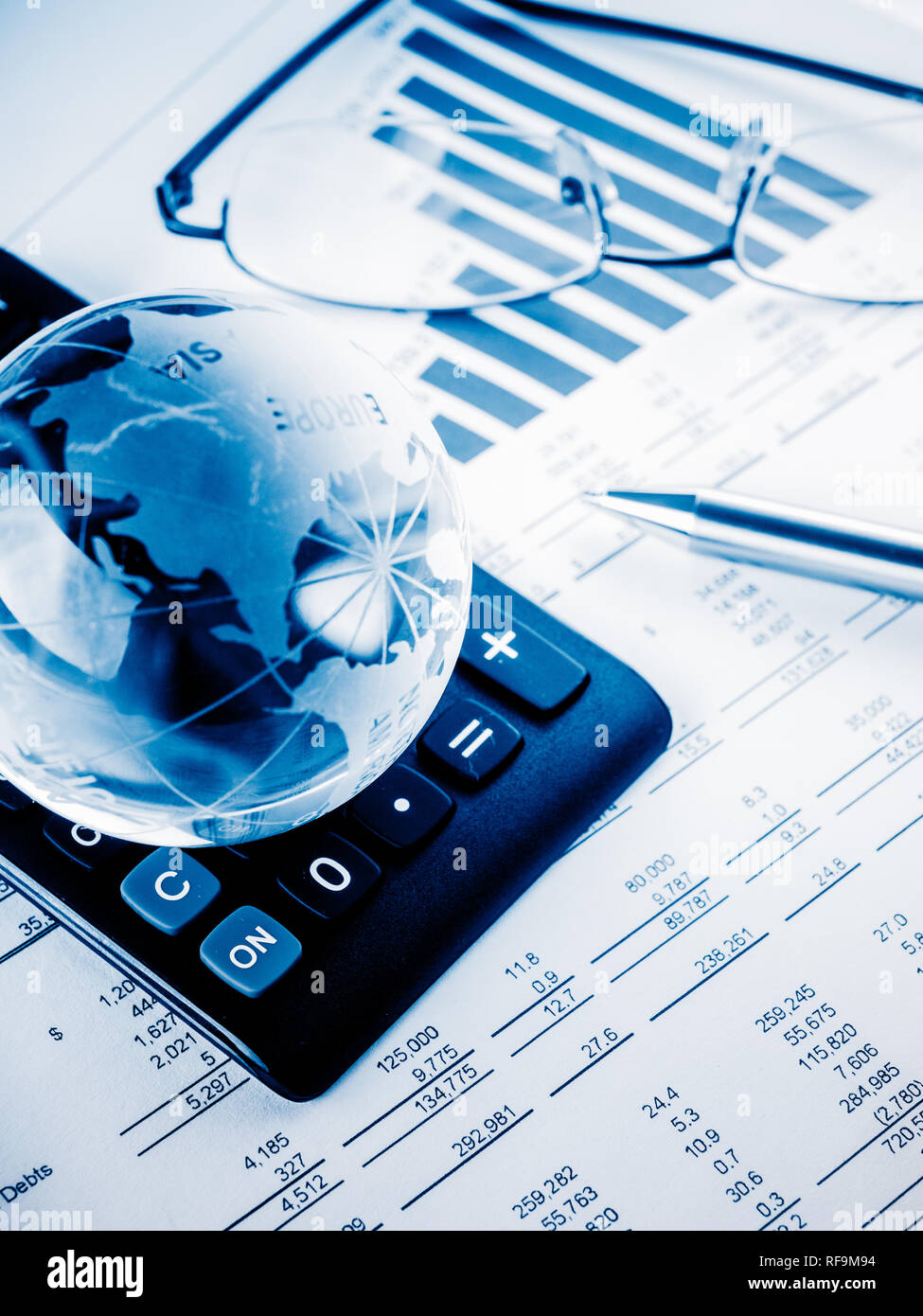 Stock Market Finance Account Report Stock Photo - Alamy