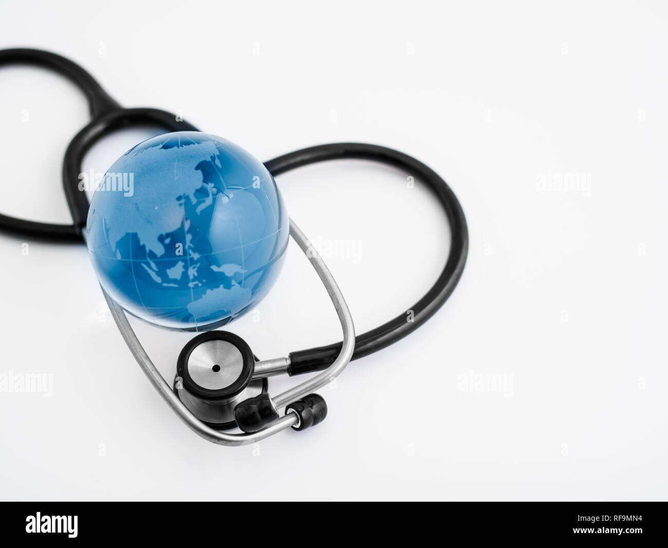 Globe stethoscope symbol patient world hi-res stock photography and ...