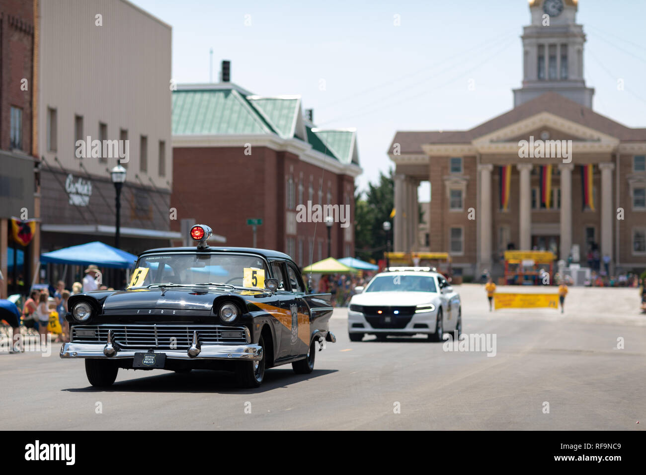 Jasper, Indiana, USA - August 5, 2018: The Strassenfest Parade, A Ford ...