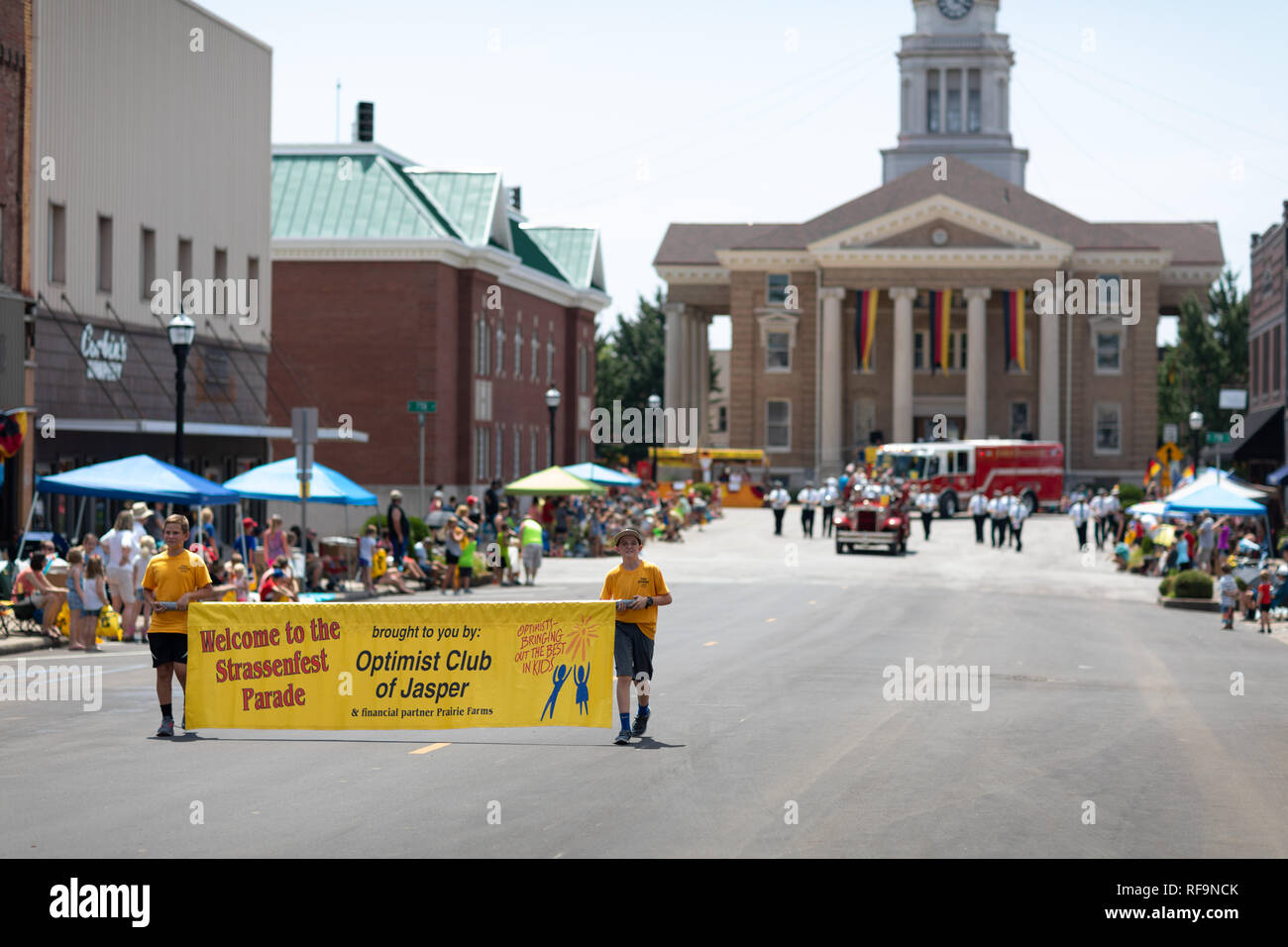 Jasper, Indiana, USA - August 5, 2018: The Strassenfest Parade, Two ...