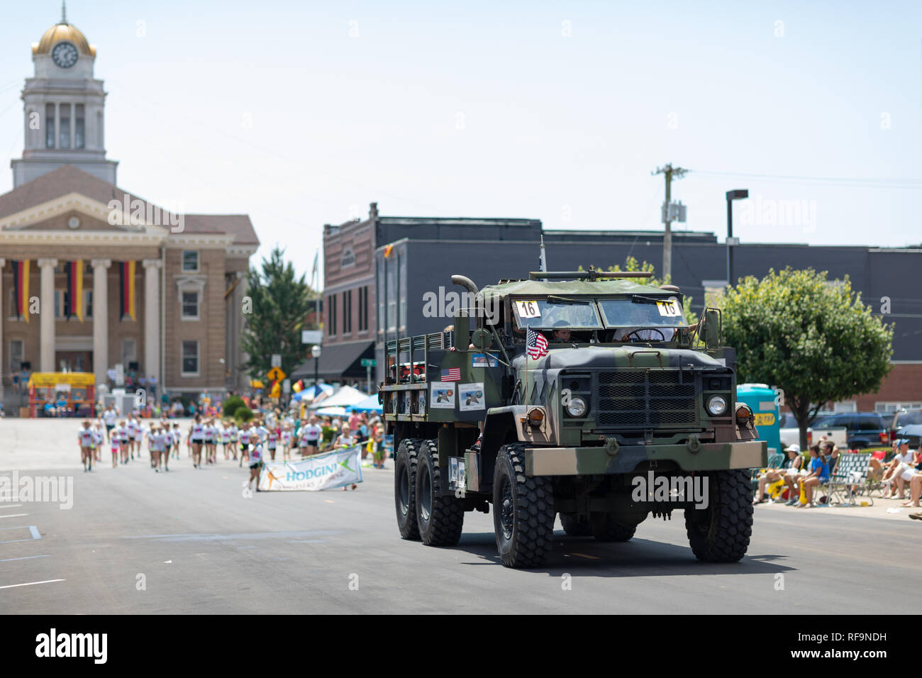 Jasper, Indiana, USA - August 5, 2018: The Strassenfest Parade, Man ...
