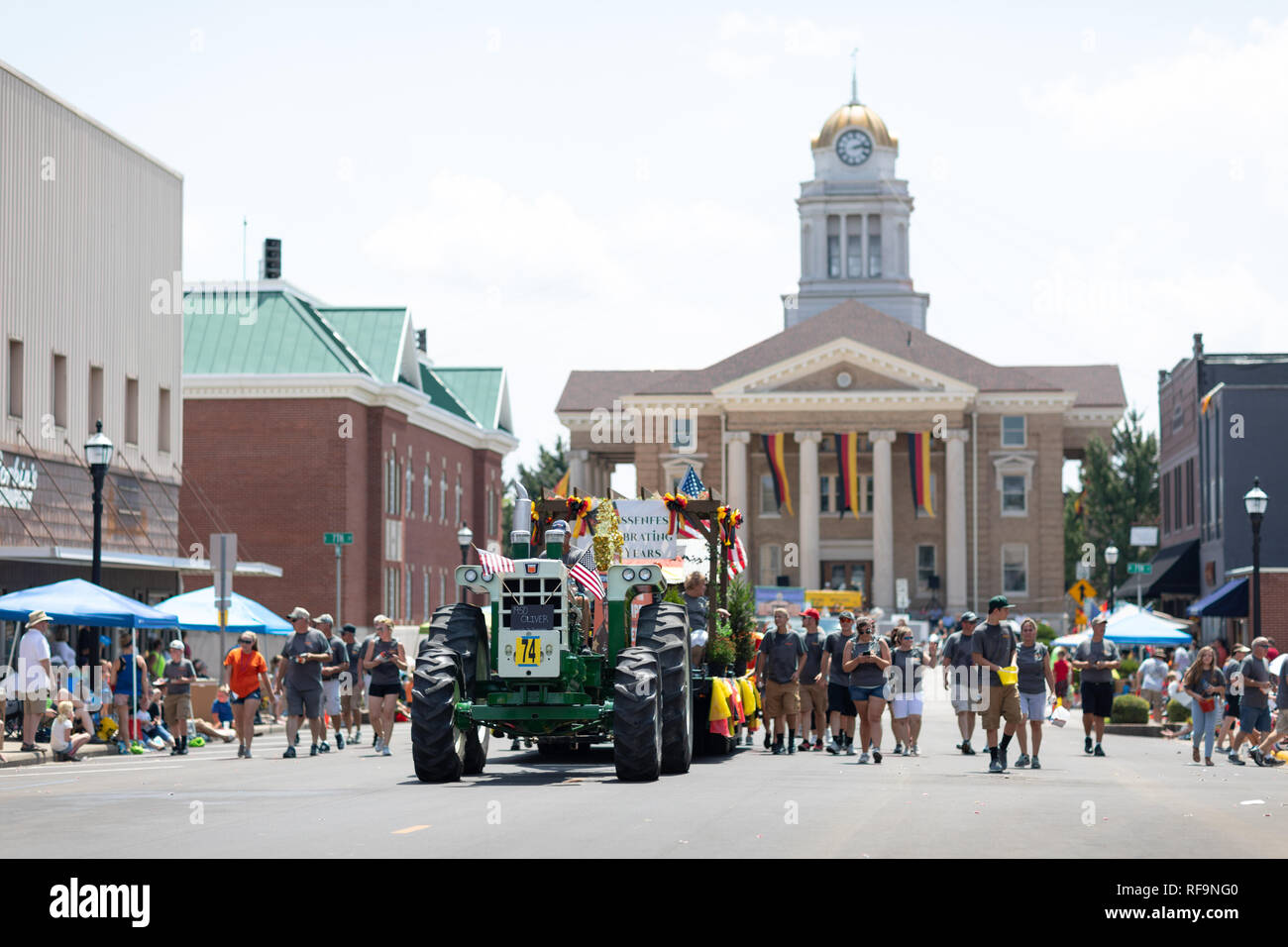 Jasper, Indiana, USA - August 5, 2018: The Strassenfest Parade, Man ...