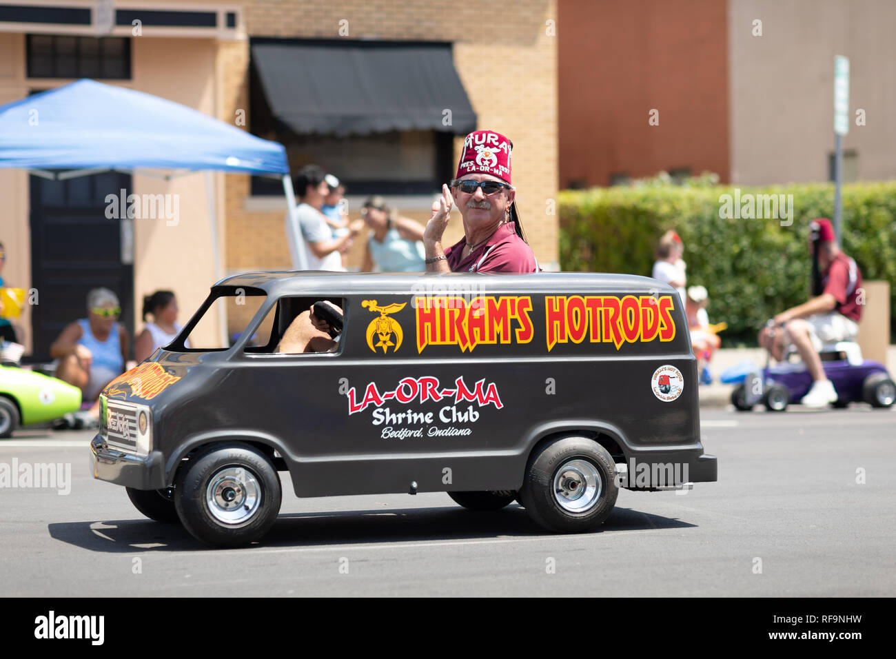 Jasper, Indiana, USA - August 5, 2018: The Strassenfest Parade, Members ...
