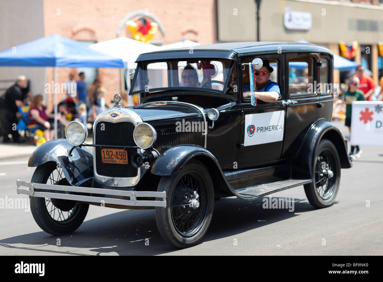 Jasper, Indiana, USA - August 5, 2018: The Strassenfest Parade, A Ford ...