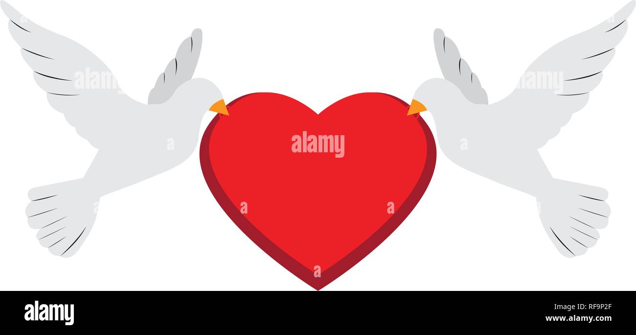 Love pigeons Stock Vector Images - Alamy