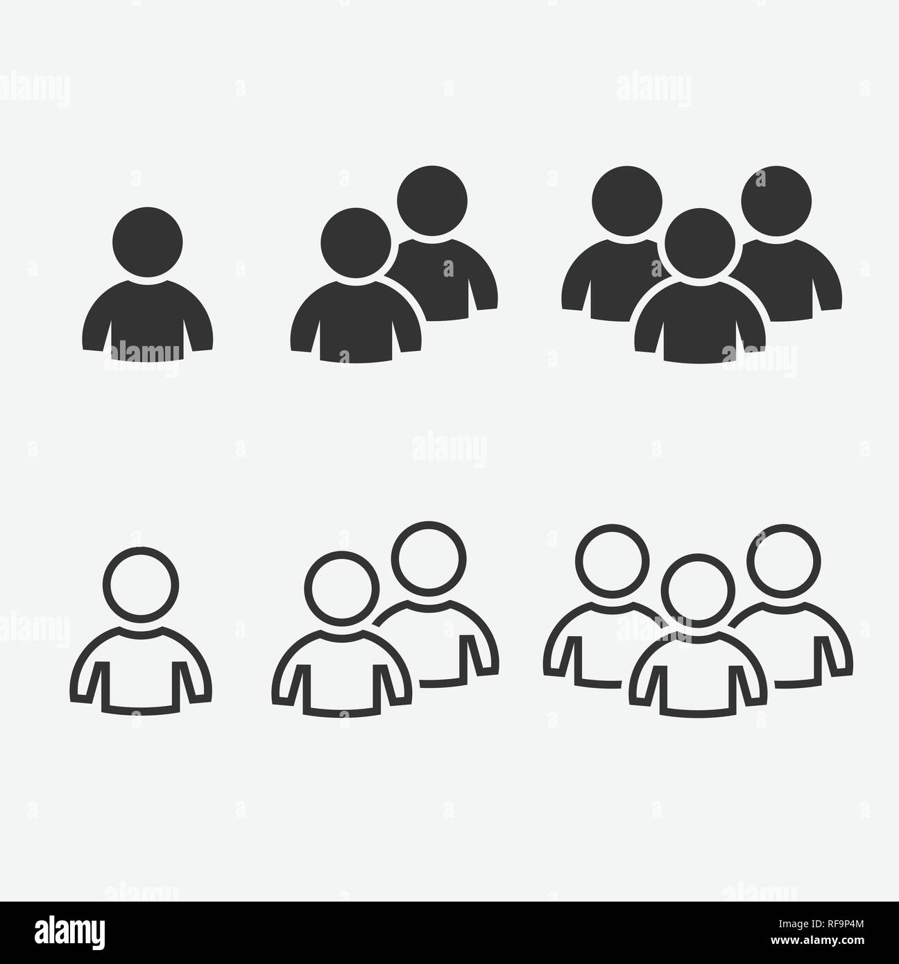 Team people icon. Vector Set Design Illustration Stock Vector Image ...