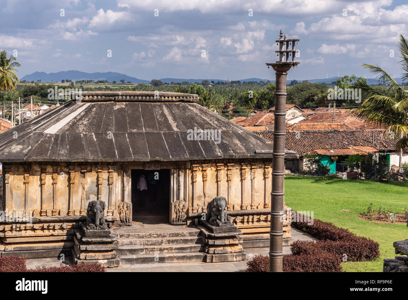 Belavadi, Karnataka, India - November 2, 2013: Veera Narayana Temple ...