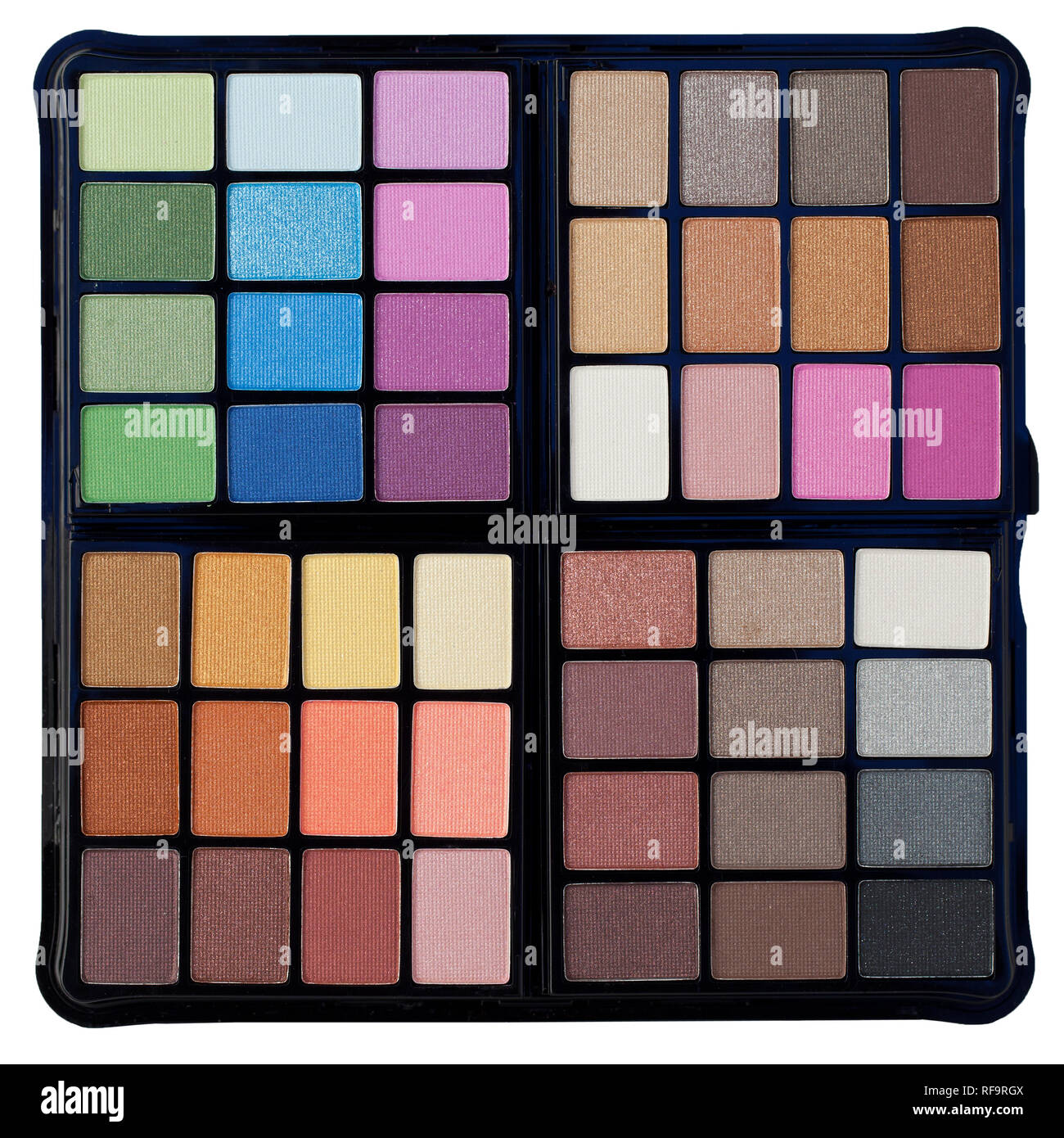 Make up palette isolated on white Stock Photo - Alamy