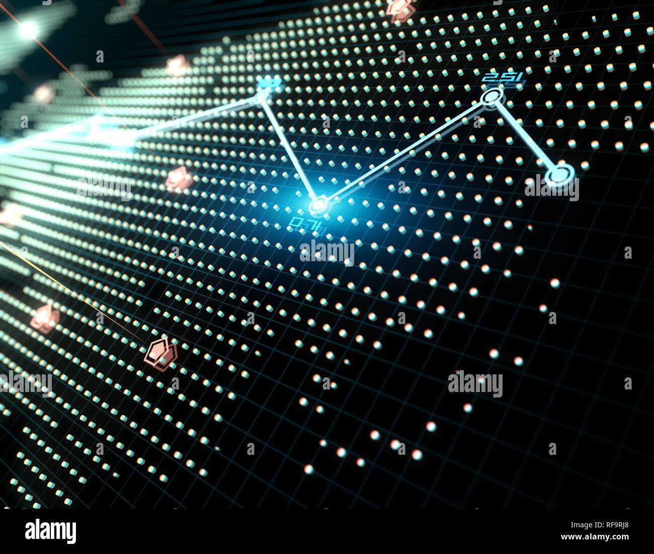 Financial stock market economic chart, map and economic index,world map ...