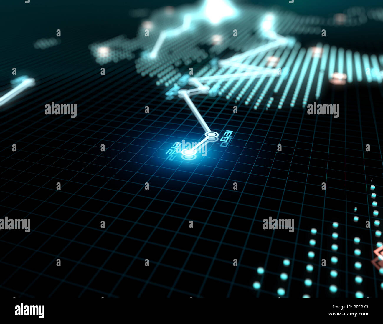 Financial stock market economic chart, map and economic index,world map ...