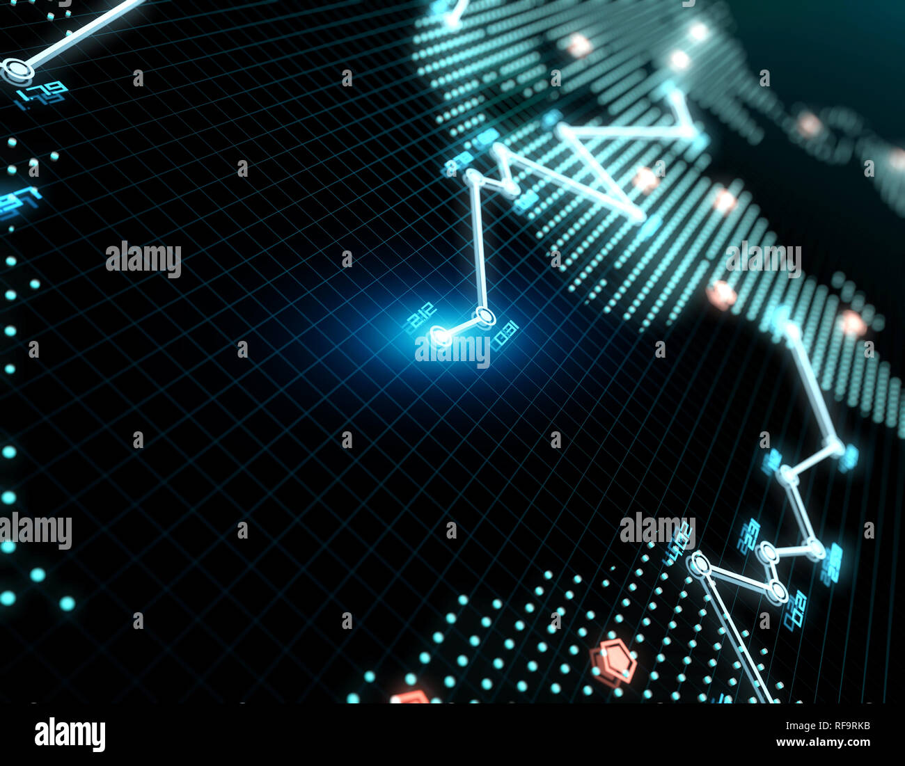 Financial stock market economic chart, map and economic index,world map ...