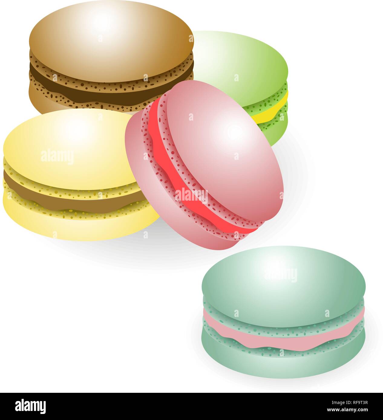 Colorful pastry confectionery template Stock Vector Images - Alamy