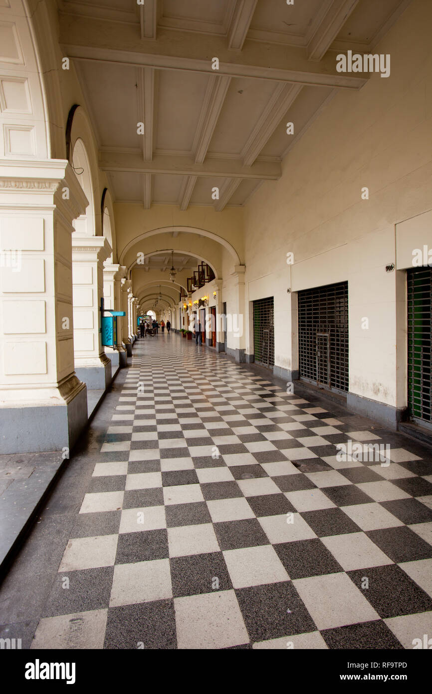Corridor with tiles at Lima ,Peru Stock Photo - Alamy