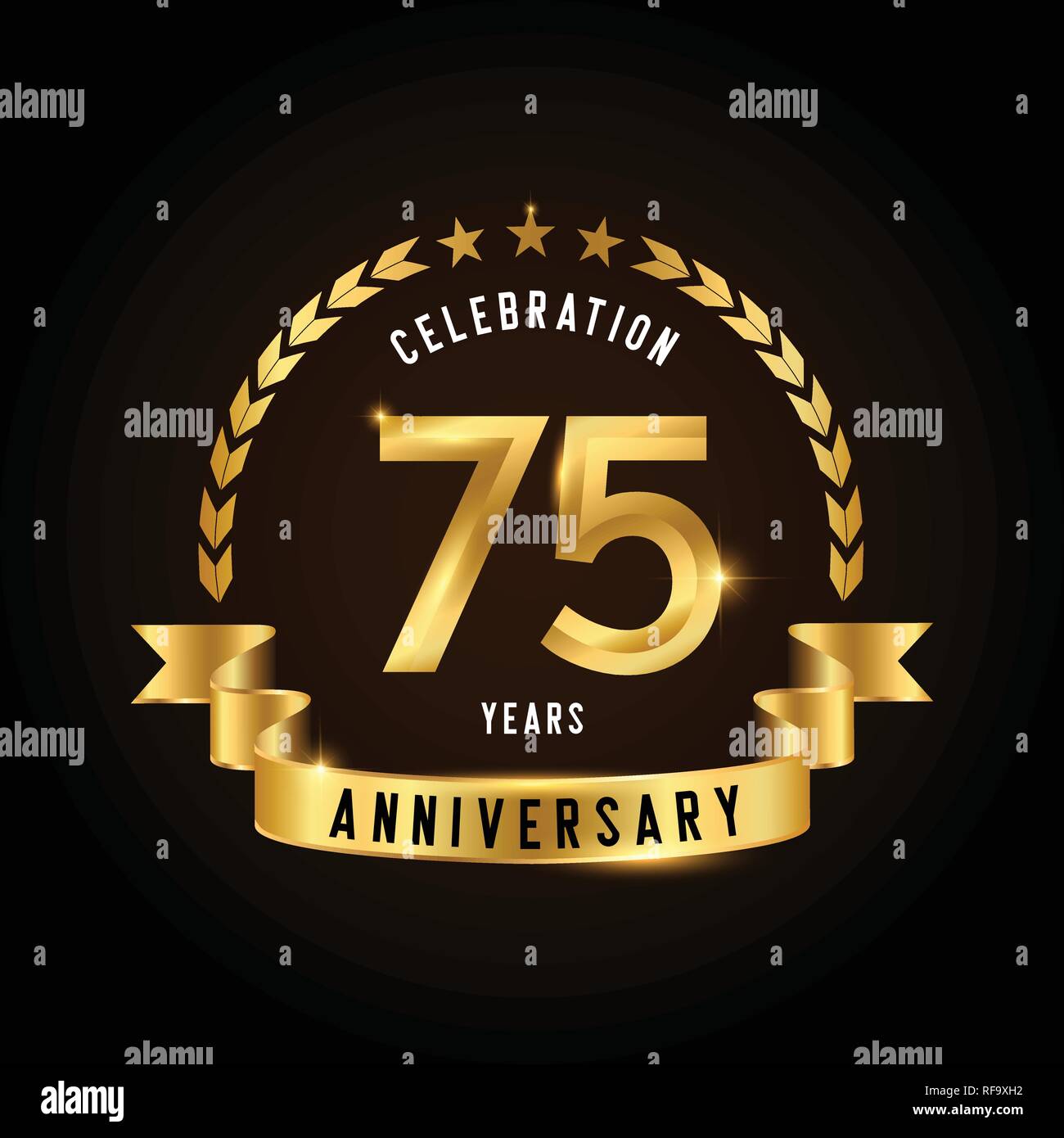 75 years birthday Stock Vector Images - Alamy