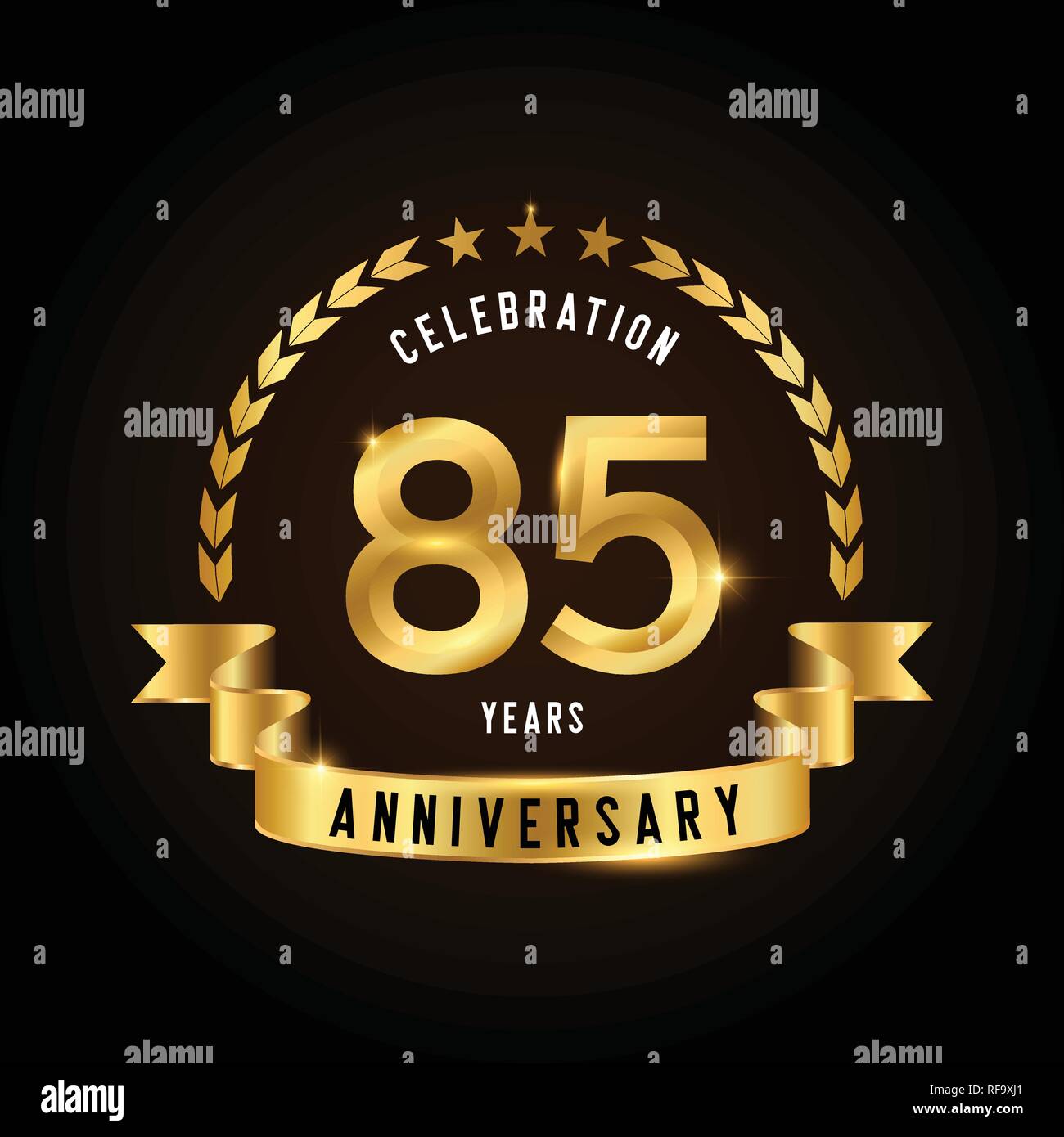 85 years logo hi-res stock photography and images - Alamy