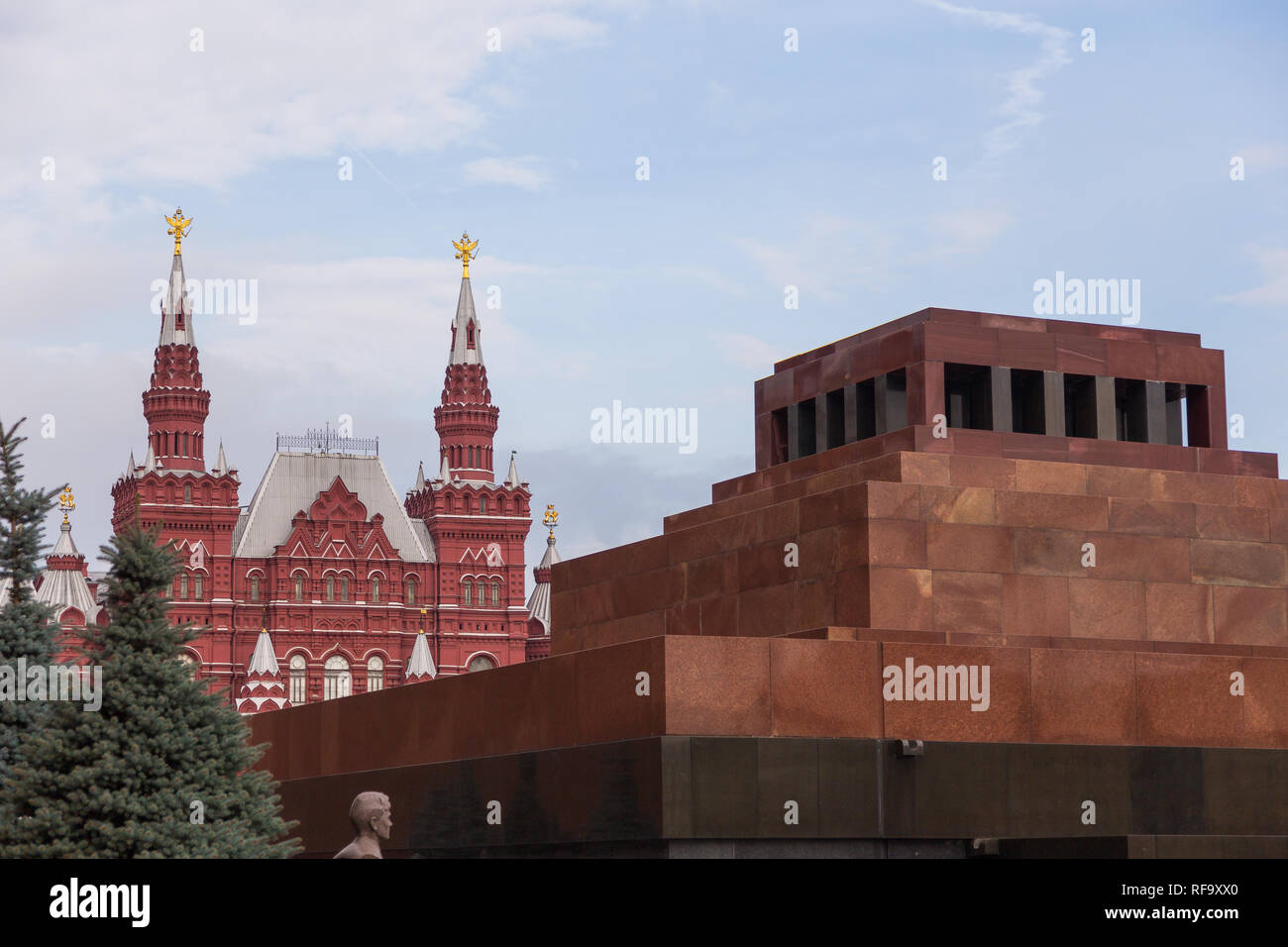 Moscow, Russia- 23 September 2014: View of the State Historical Museum ...