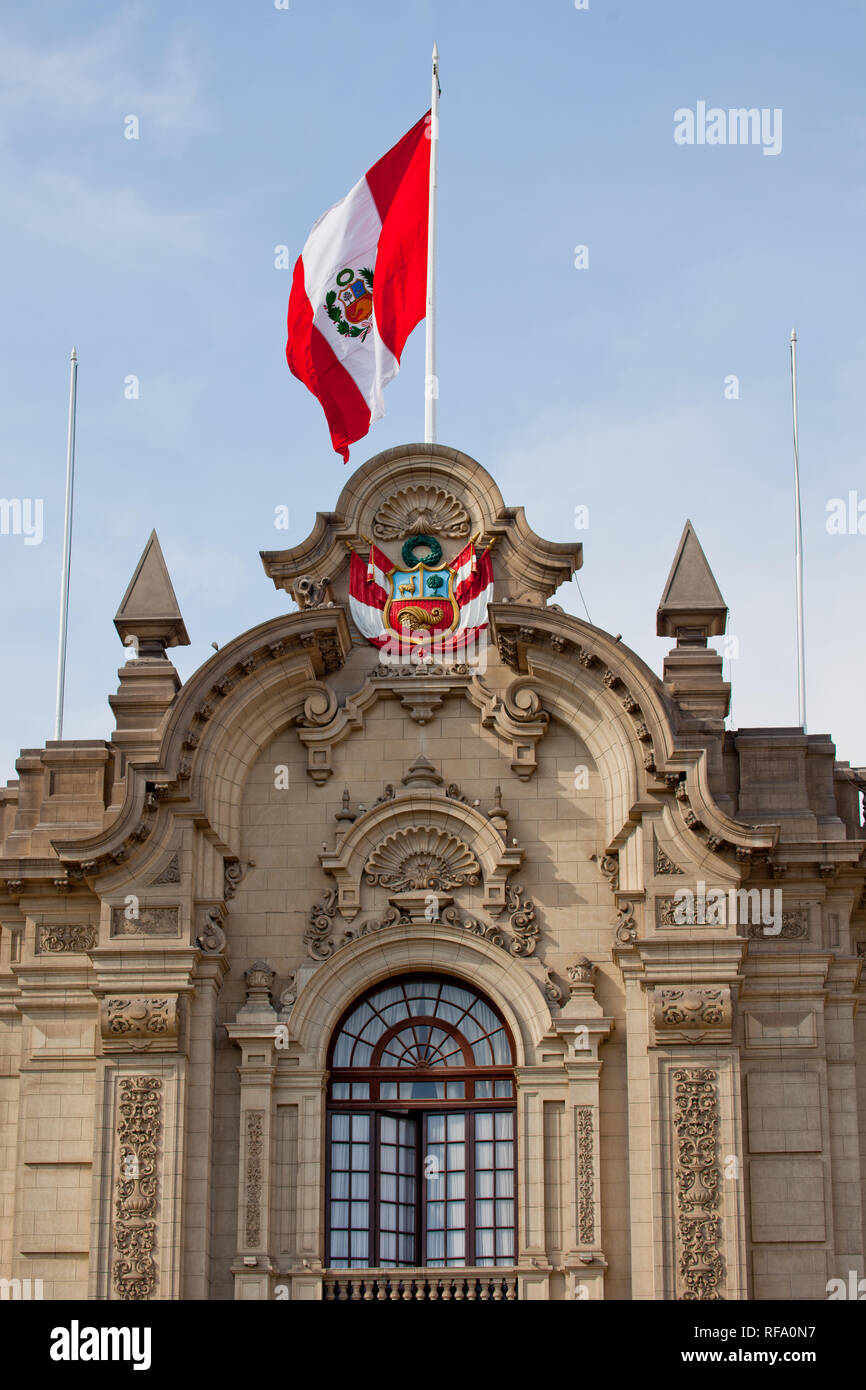 Presidential palace in Lima,Peru Stock Photo - Alamy