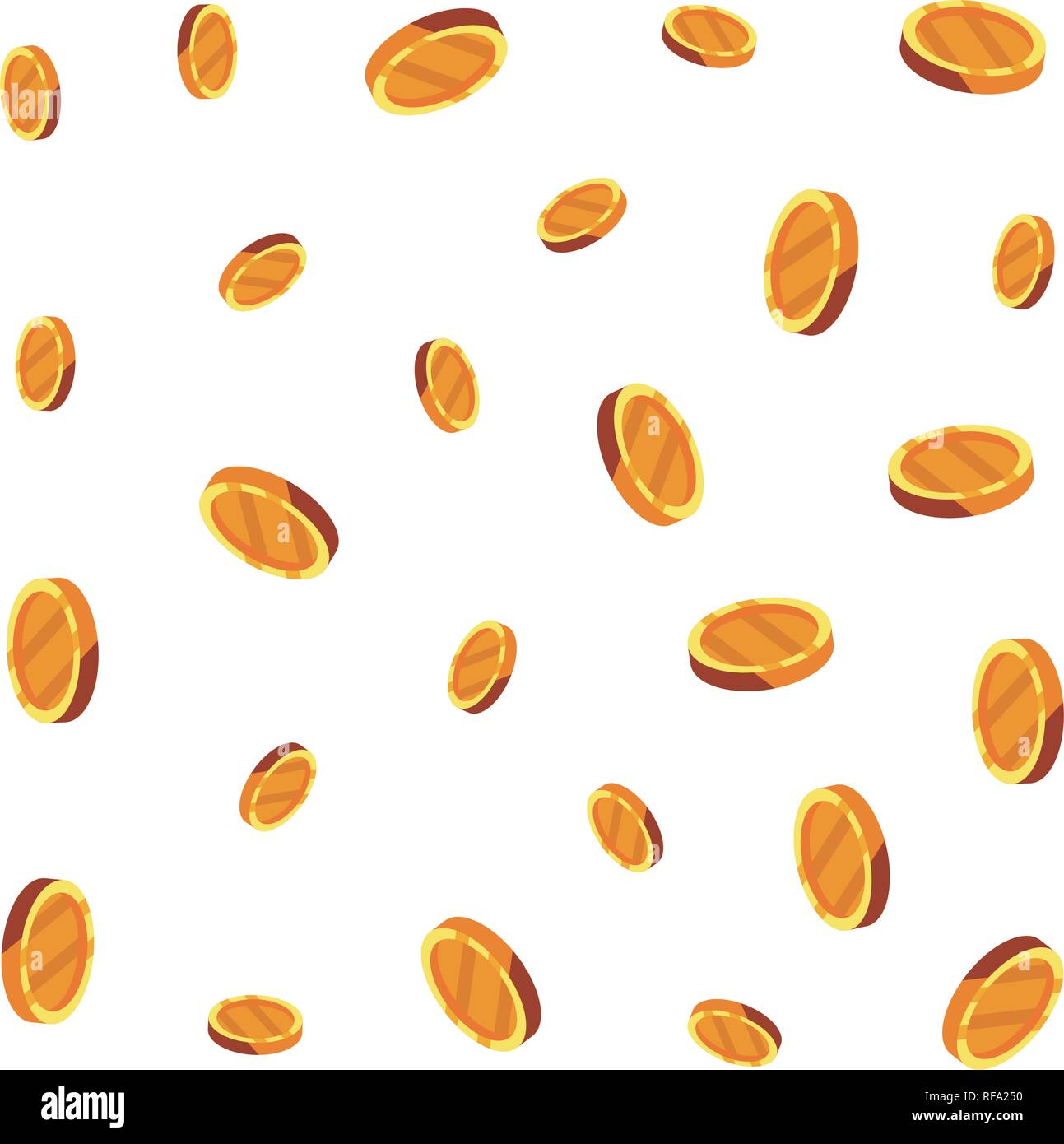 coins video game catch background vector illustration Stock Vector ...