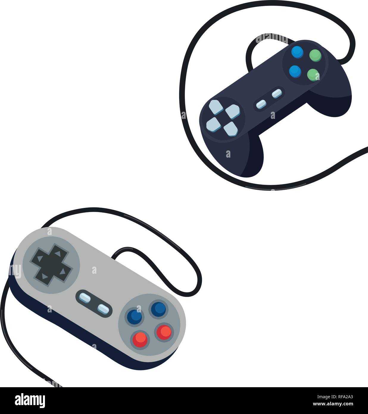 play video game controls background vector illustration Stock Vector ...