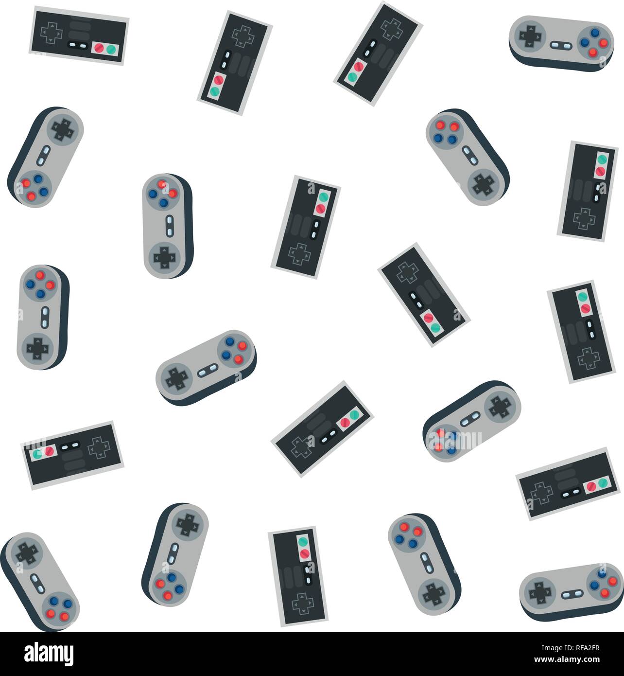 video game console controls background vector illustration Stock Vector ...