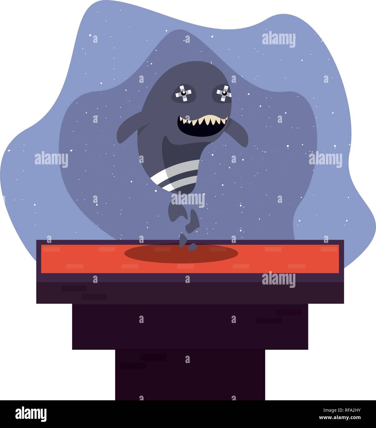 monster base video game background vector illustration Stock Vector ...