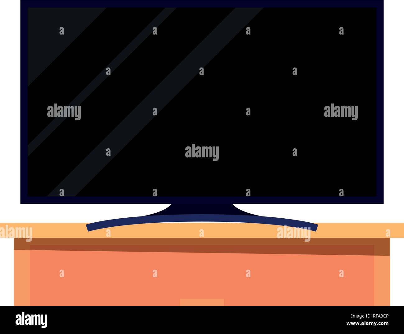 technology television base device background vector illustration Stock ...