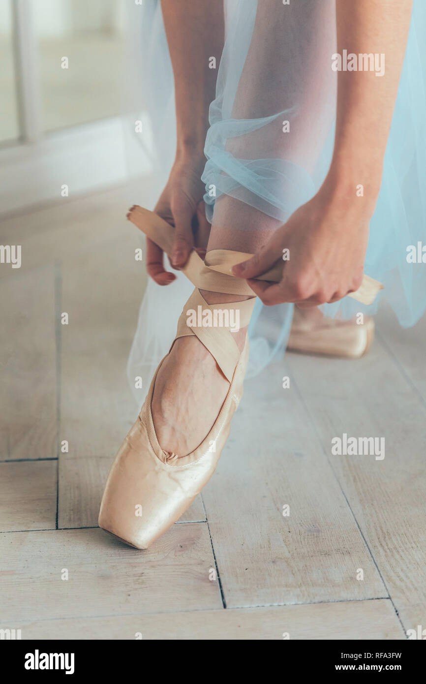 Light Blue Pointe Shoes