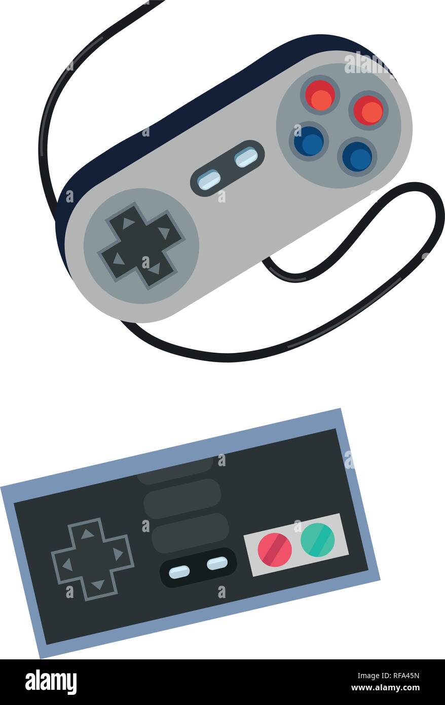 video game console control play vector illustration Stock Vector Image ...