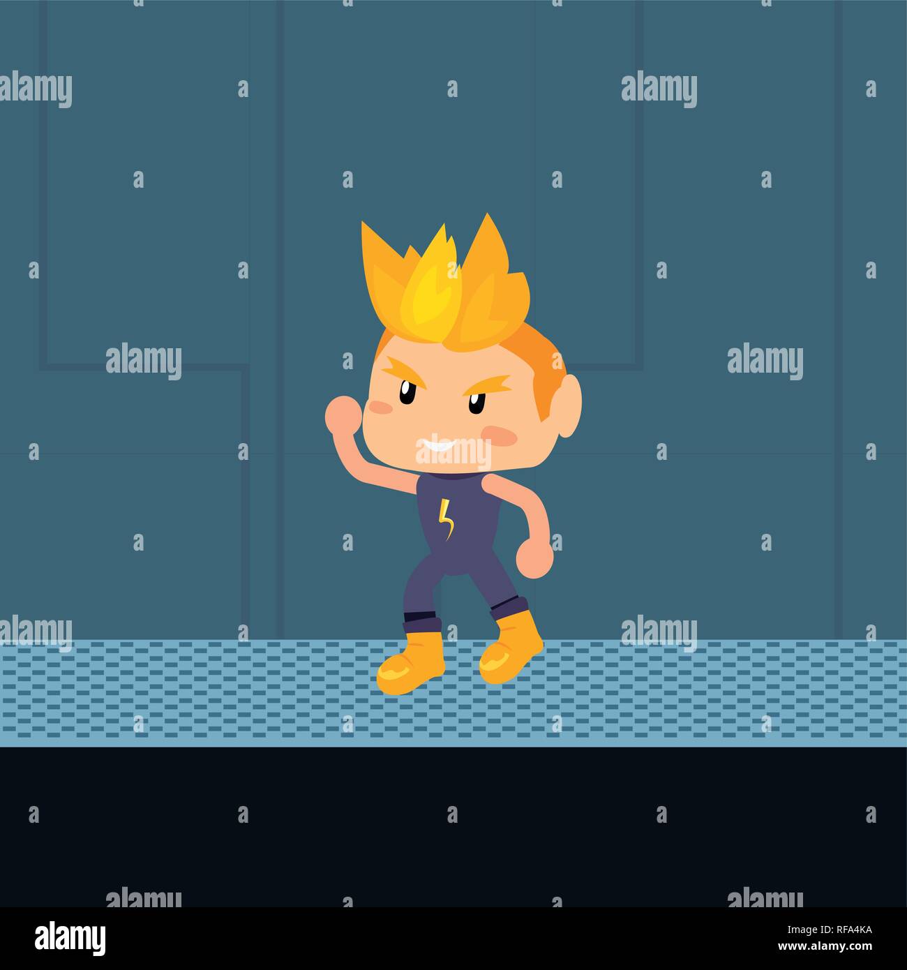 video game bad boy level structure vector illustration Stock Vector ...