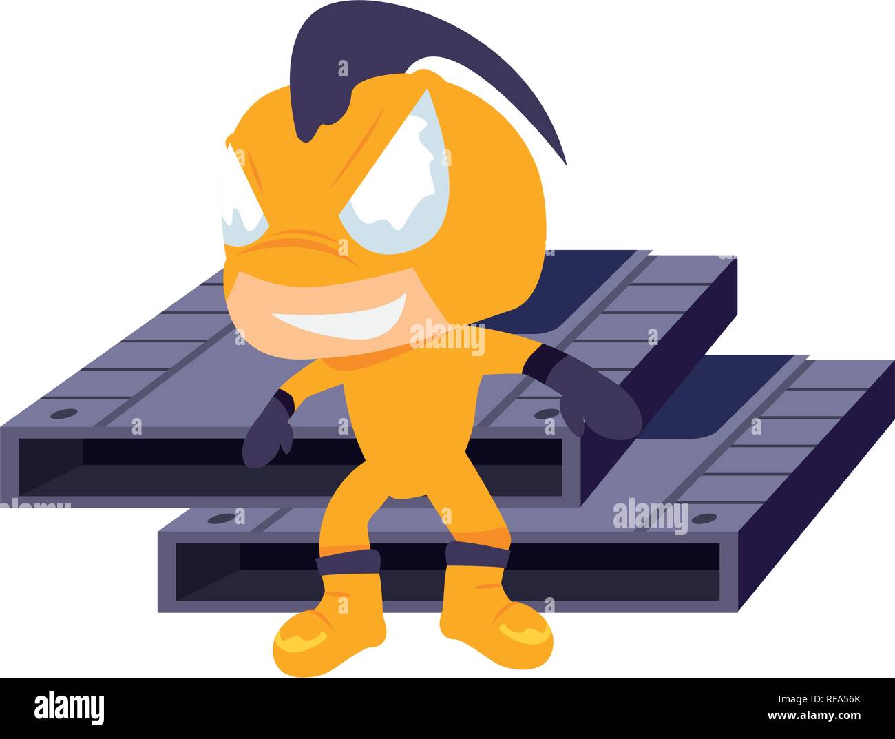 Smiling villain Stock Vector Images - Alamy