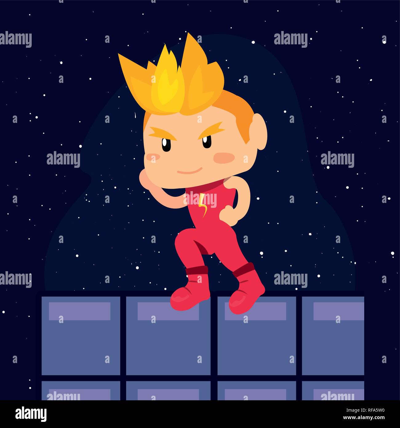 bad boy space brick video game vector illustration Stock Vector Image ...