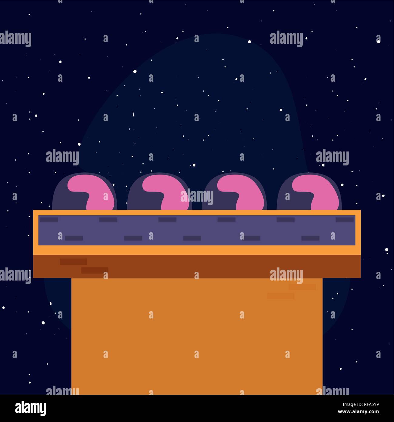video game space stars base world vector illustration Stock Vector ...