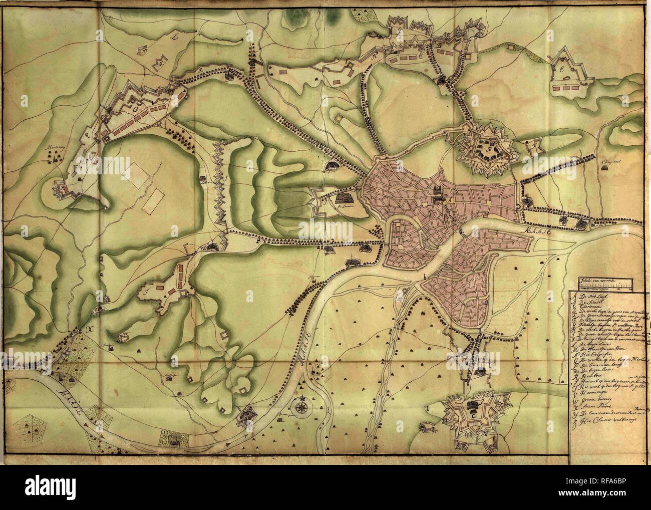 Liege city map hi-res stock photography and images - Alamy