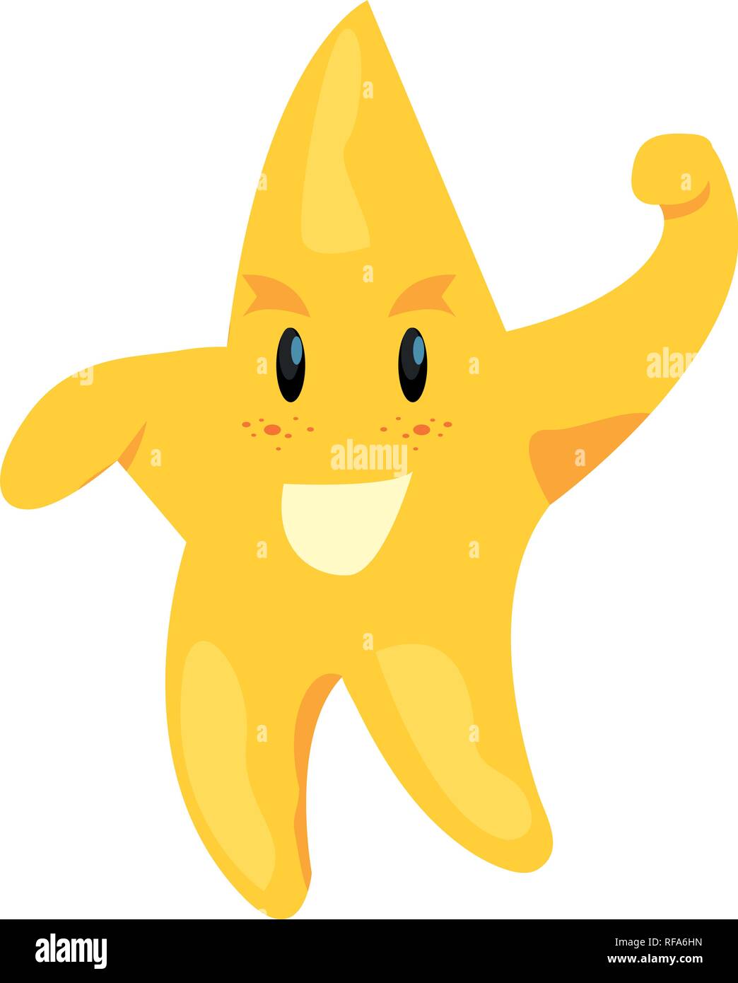 video game strong star smiling background vector illustration Stock ...