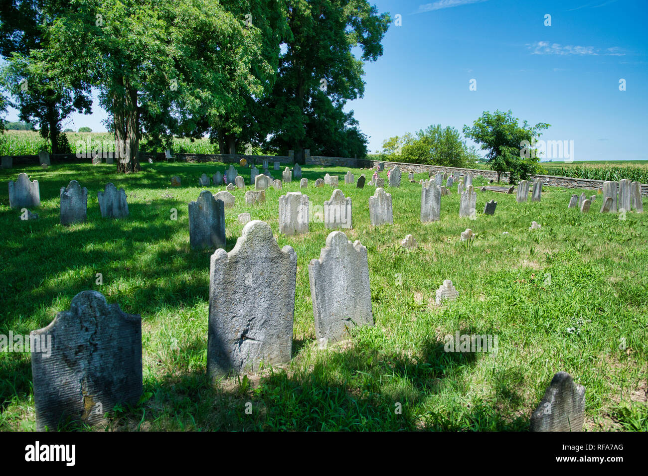 Oldest Cemetery in Lancaster County, PA Stock Photo - Alamy