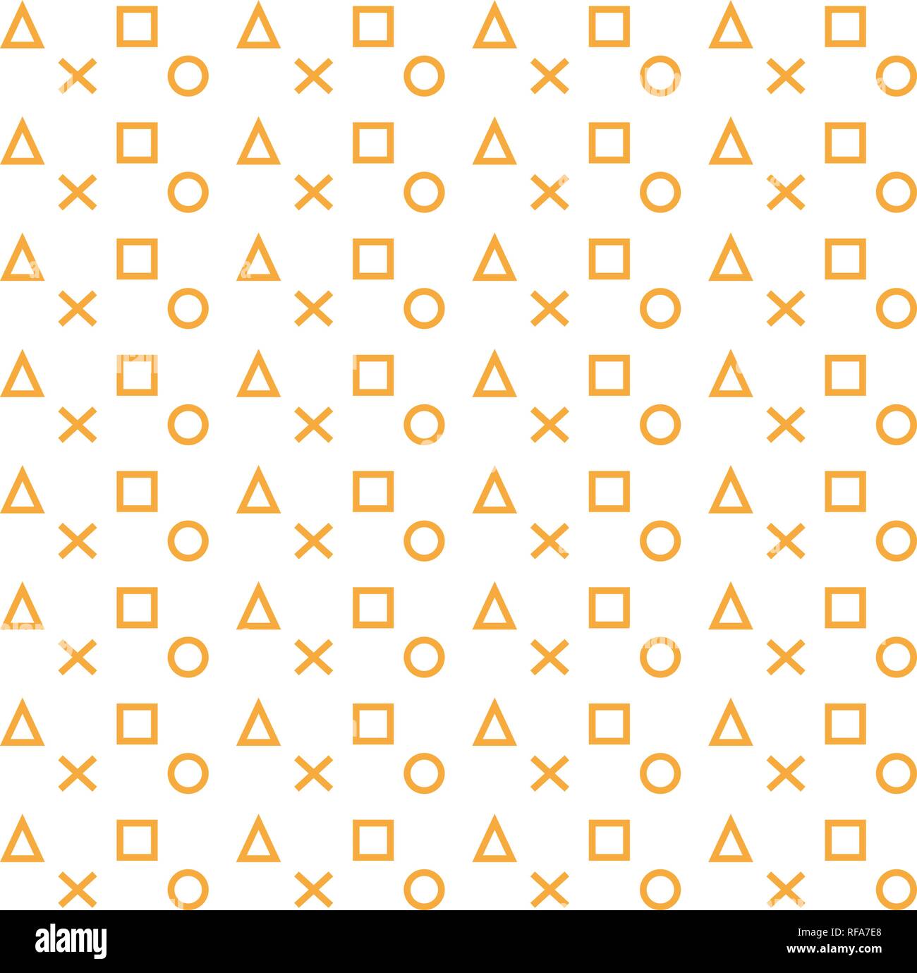video game symbols control background vector illustration Stock Vector ...