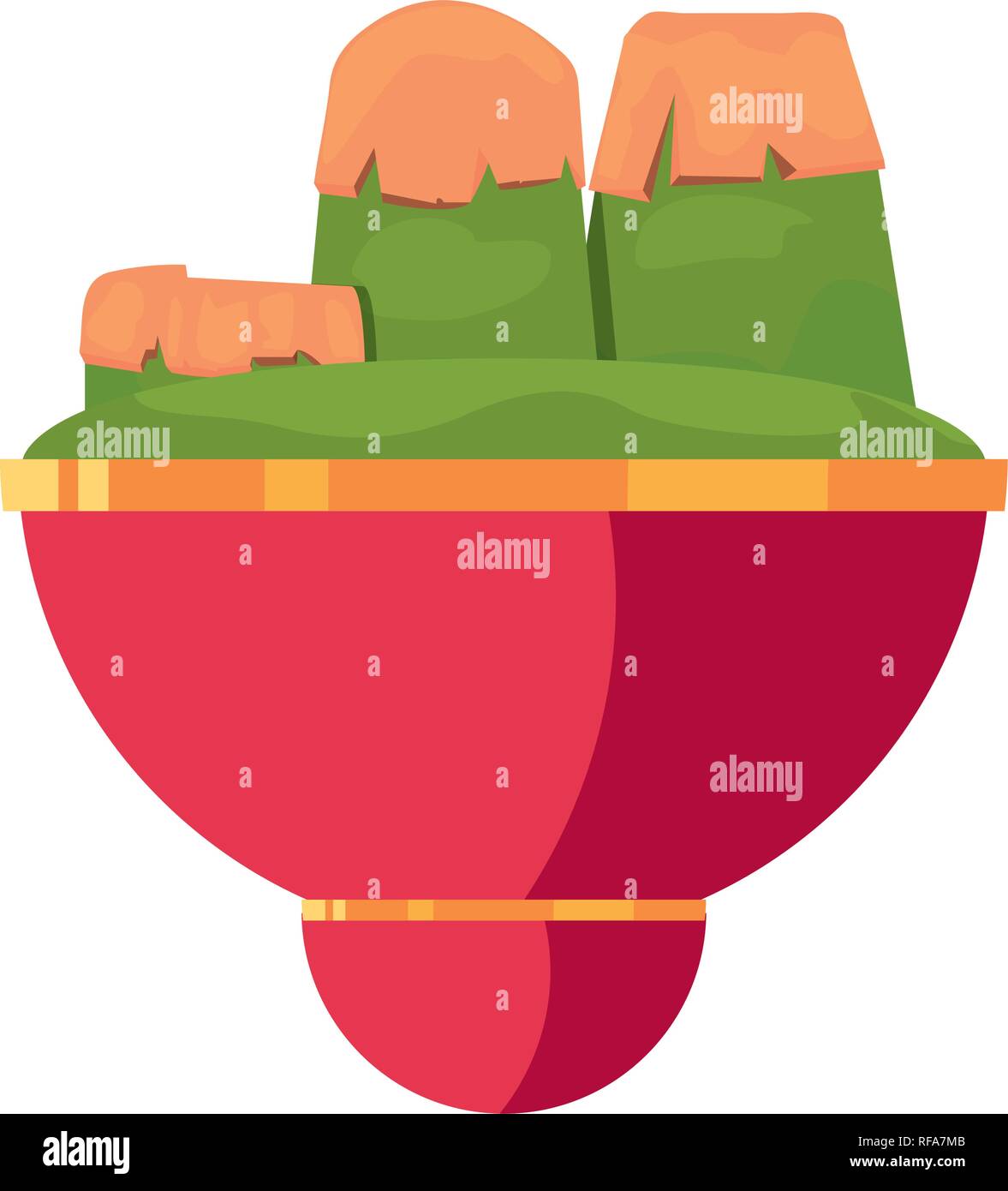 video game base high level world vector illustration Stock Vector Image ...