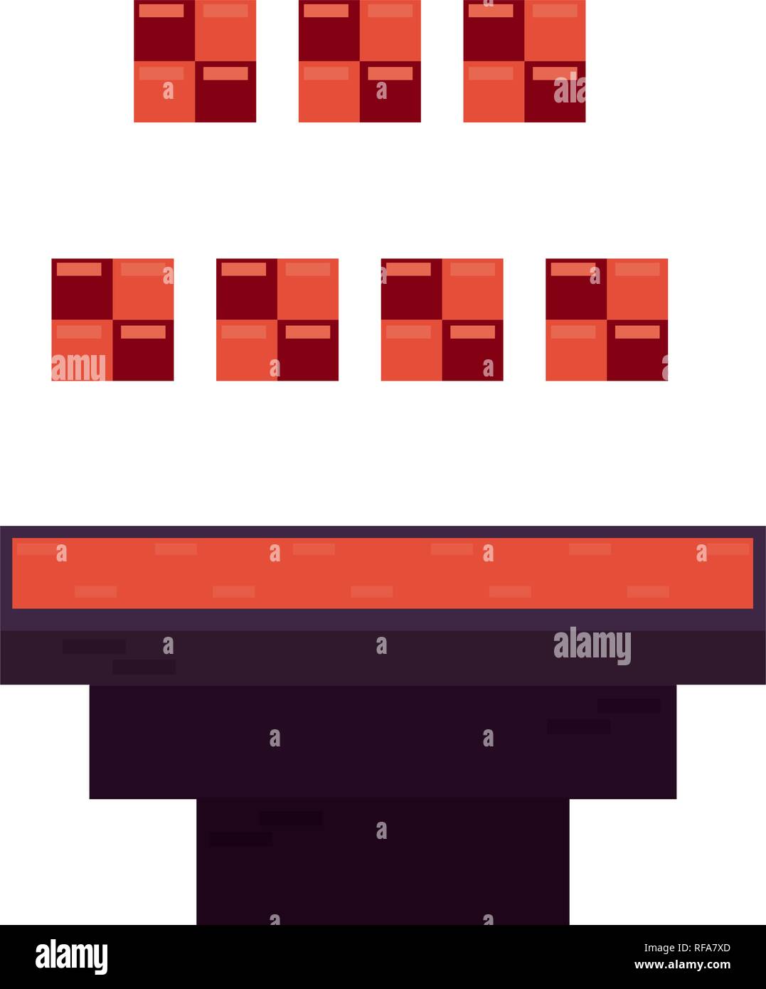 bricks level base video game vector illustration Stock Vector Image ...