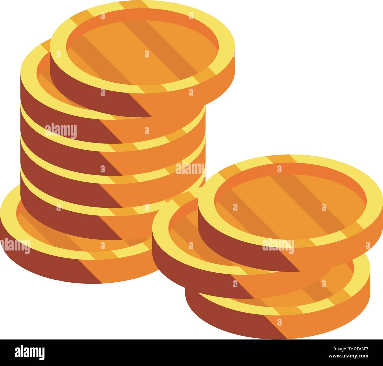 video game coins money background vector illustration Stock Vector ...