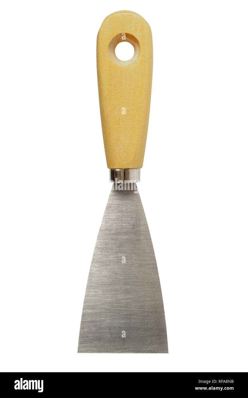 Steel scraper isolated on white background Stock Photo - Alamy