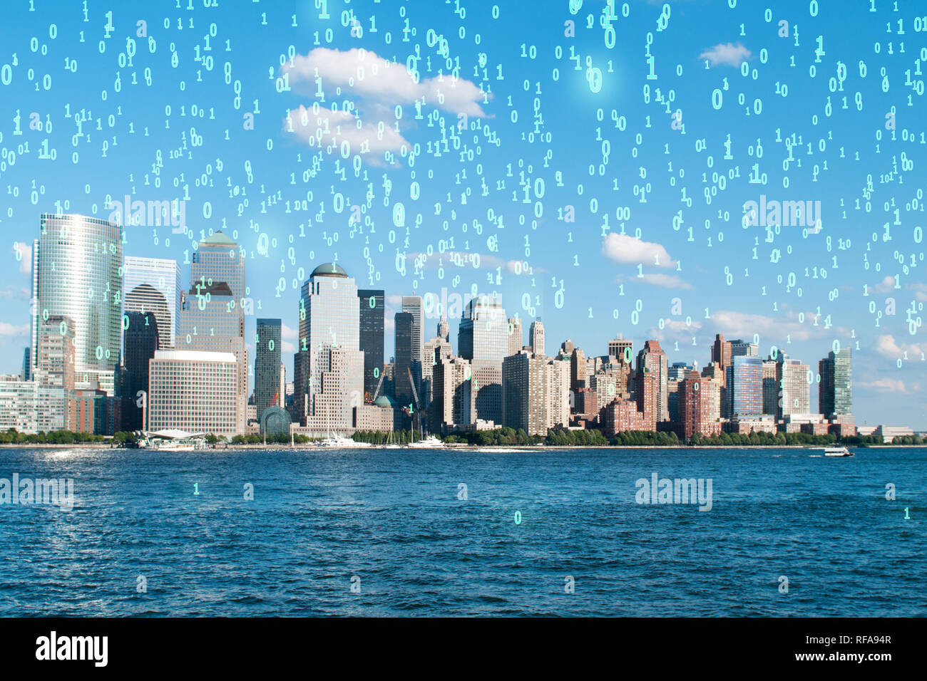 Concept of modern digital city and innovation Stock Photo - Alamy