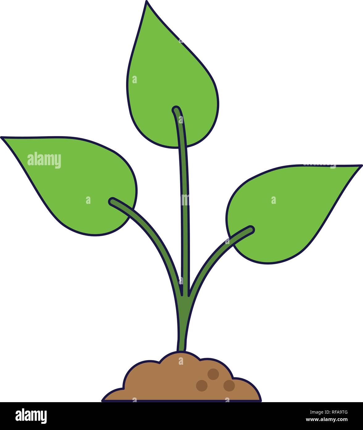 Plant natural symbol Stock Vector Image & Art - Alamy