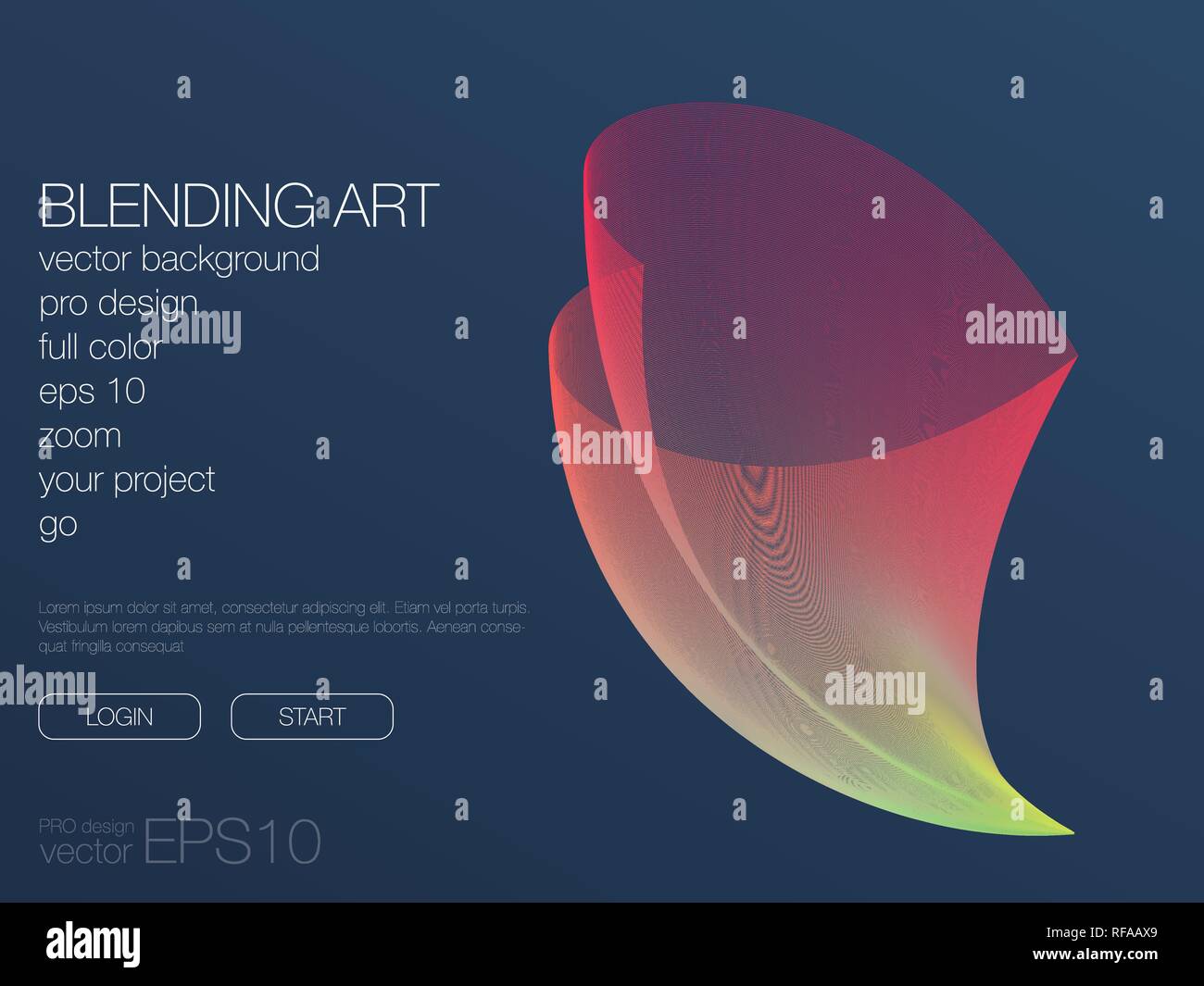 Abstract blend background. Stock vector. Template for web Stock Vector ...