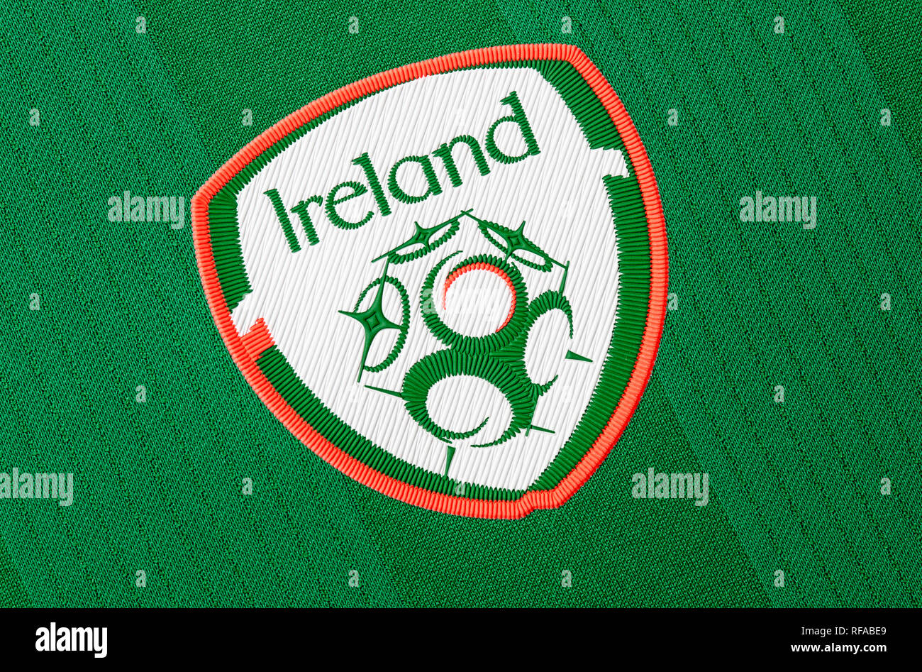 Irish football association logo hi-res stock photography and images - Alamy