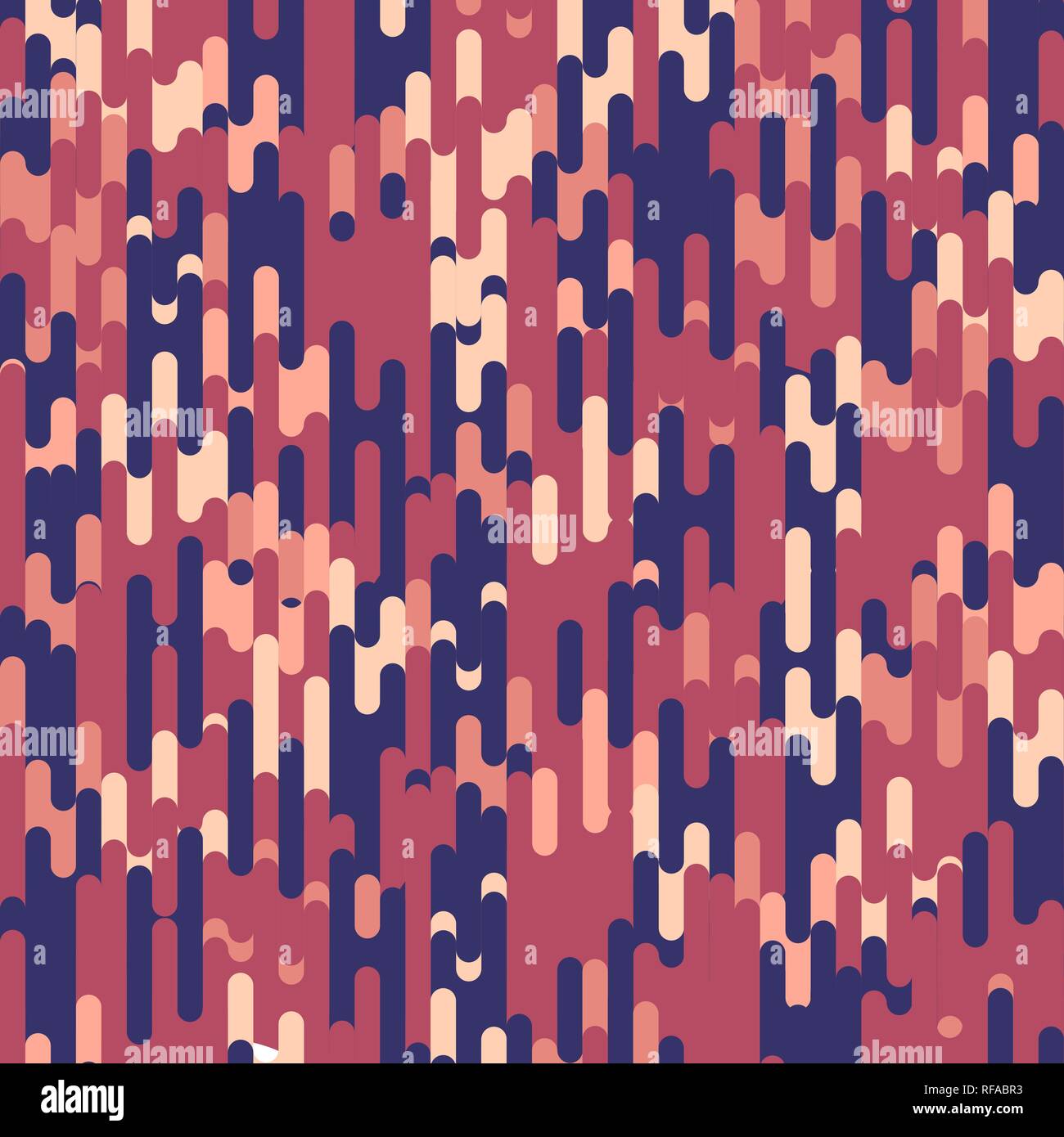 Abstract coral lines brush background with different elements Stock ...