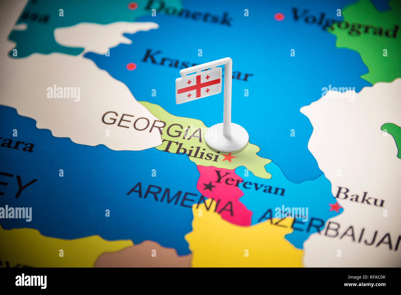 Political map of georgia hi-res stock photography and images - Alamy