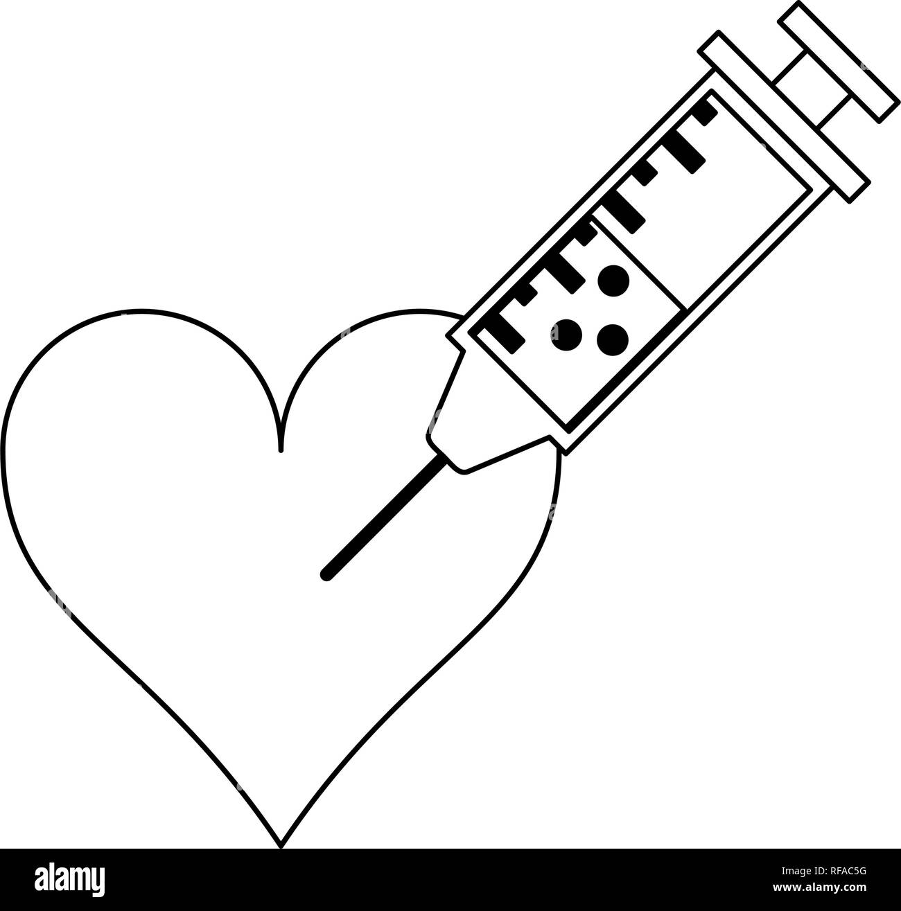Medical and healthcare elements black and white Stock Vector Image ...